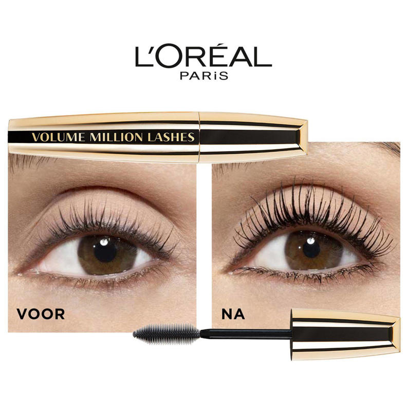 L'Oréal Paris Volume Million Lashes mascara- Zwart | wehkamp
