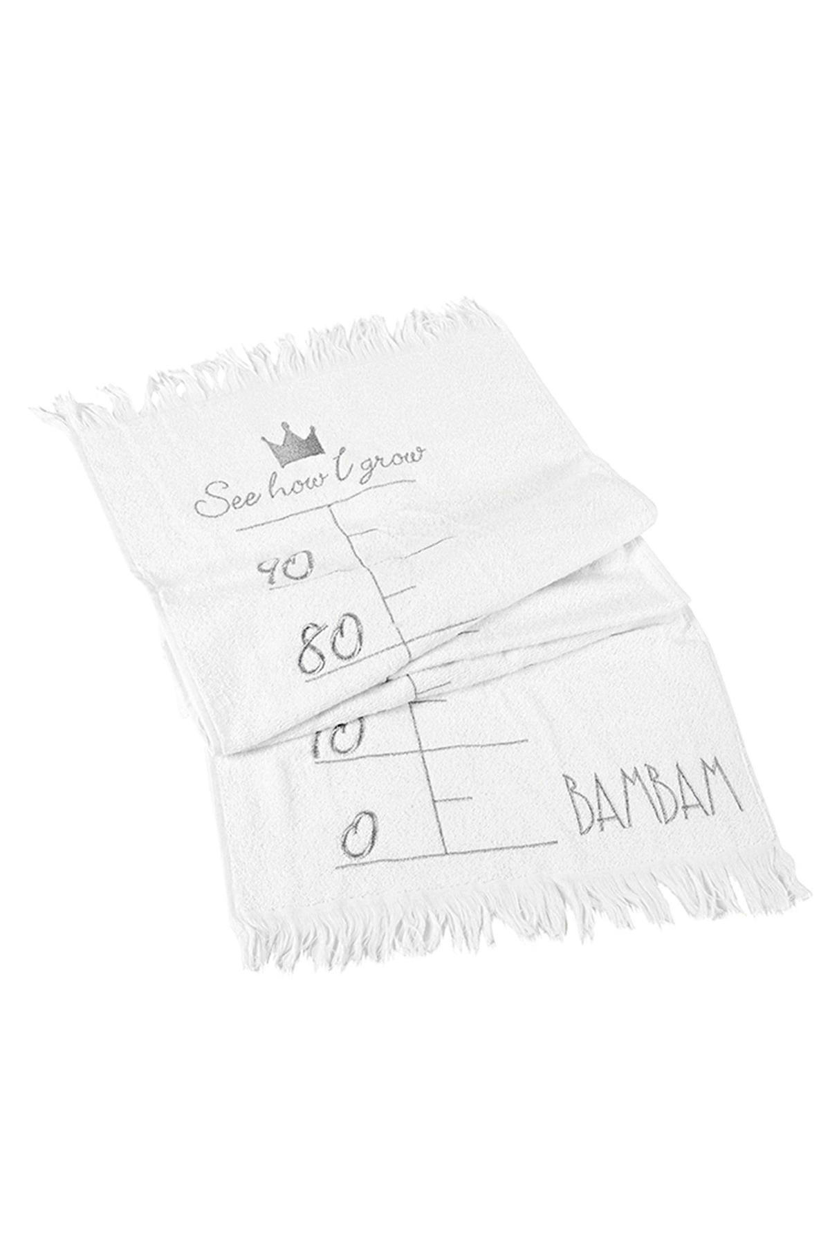 BamBam See How I Grow handdoek wit | wehkamp