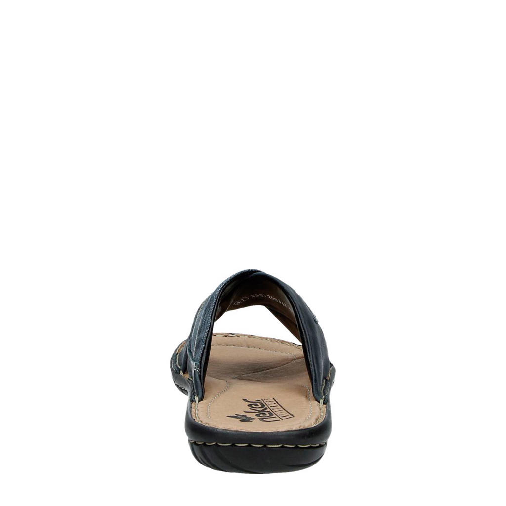 Rieker leren slippers | wehkamp