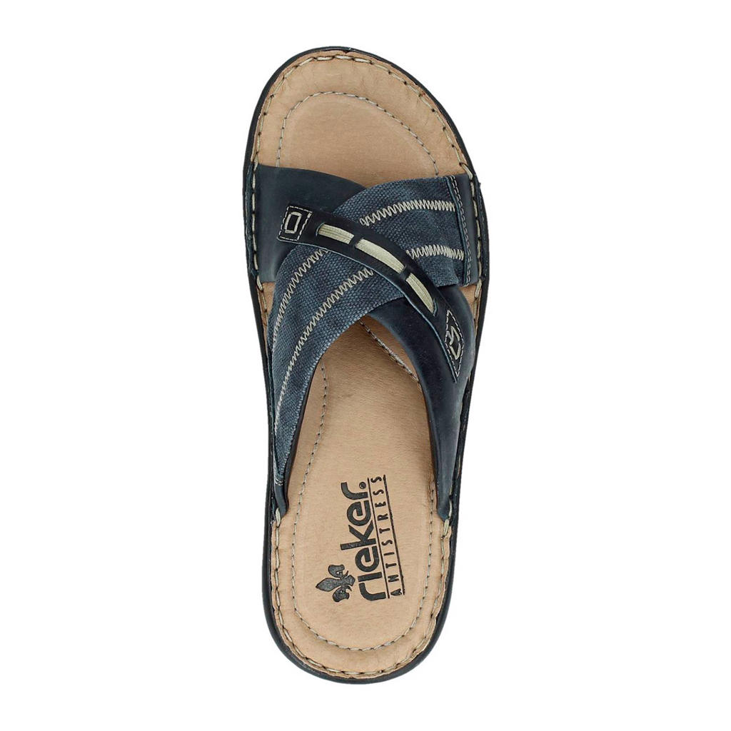 Rieker leren slippers | wehkamp