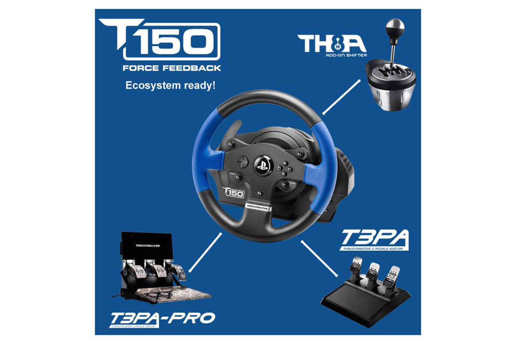 Thrustmaster T150RS Force Feedback racestuur (PS4/PS3/PC) | wehkamp