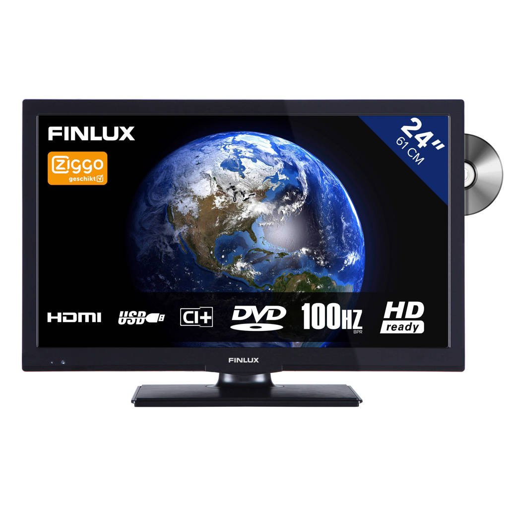 Finlux FLD2422 HD Readty tv met ingebouwde DVD speler | wehkamp