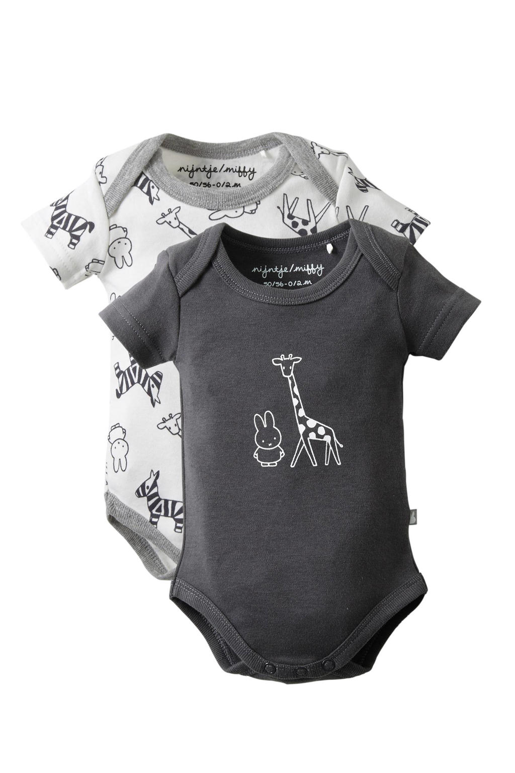 nijntje baby romper (set van 2) | wehkamp