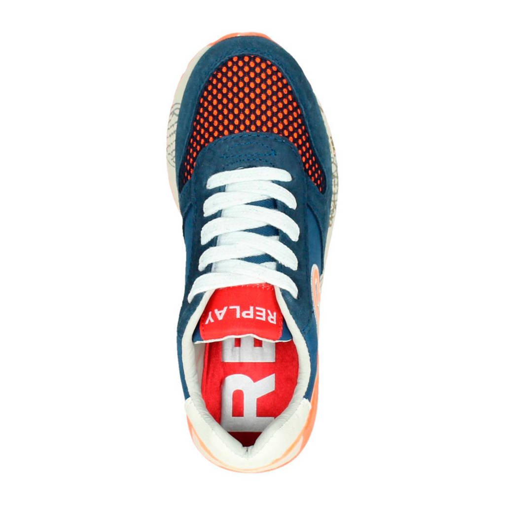 REPLAY suède sneakers | wehkamp