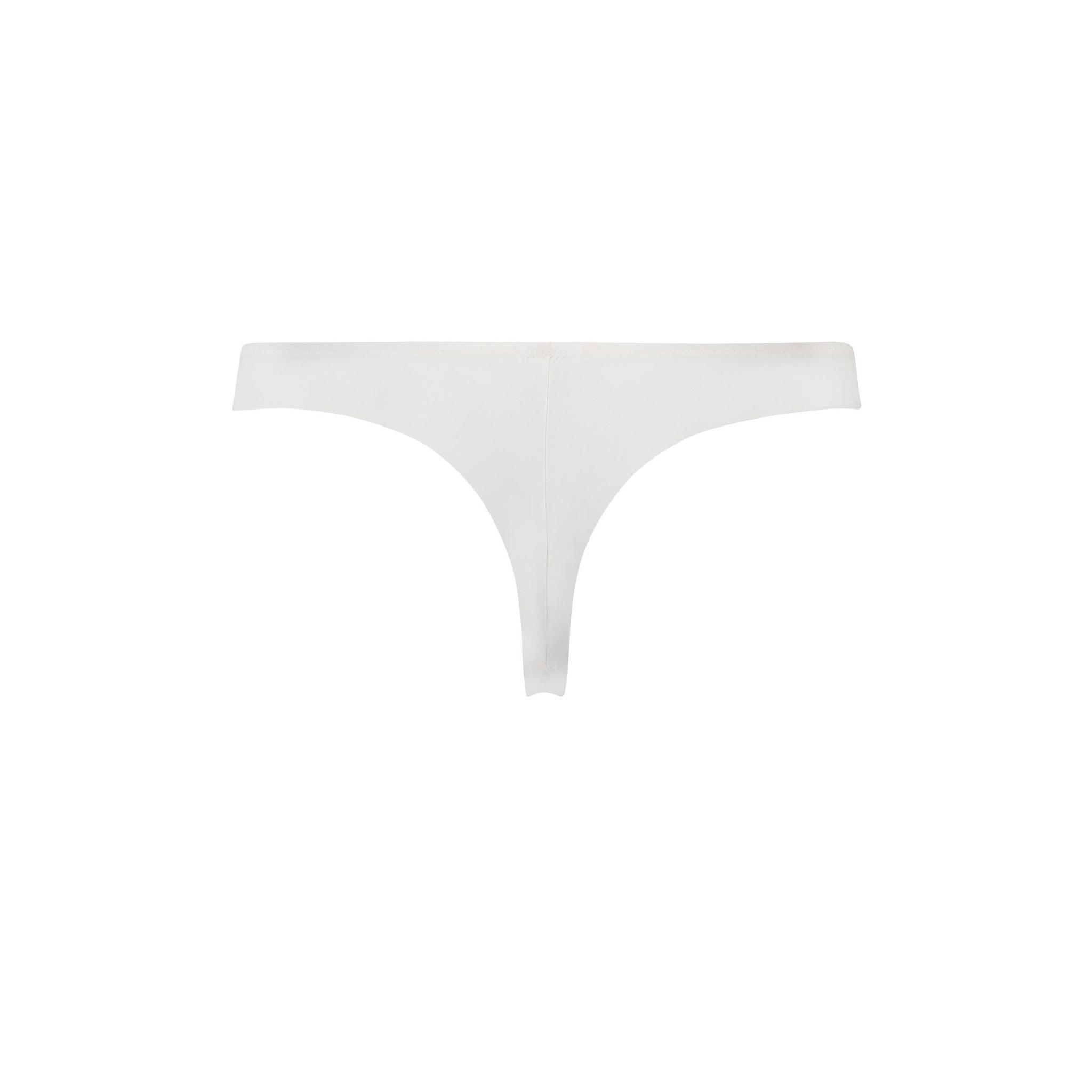 Hunkemöller string Satin Fleece wit | wehkamp