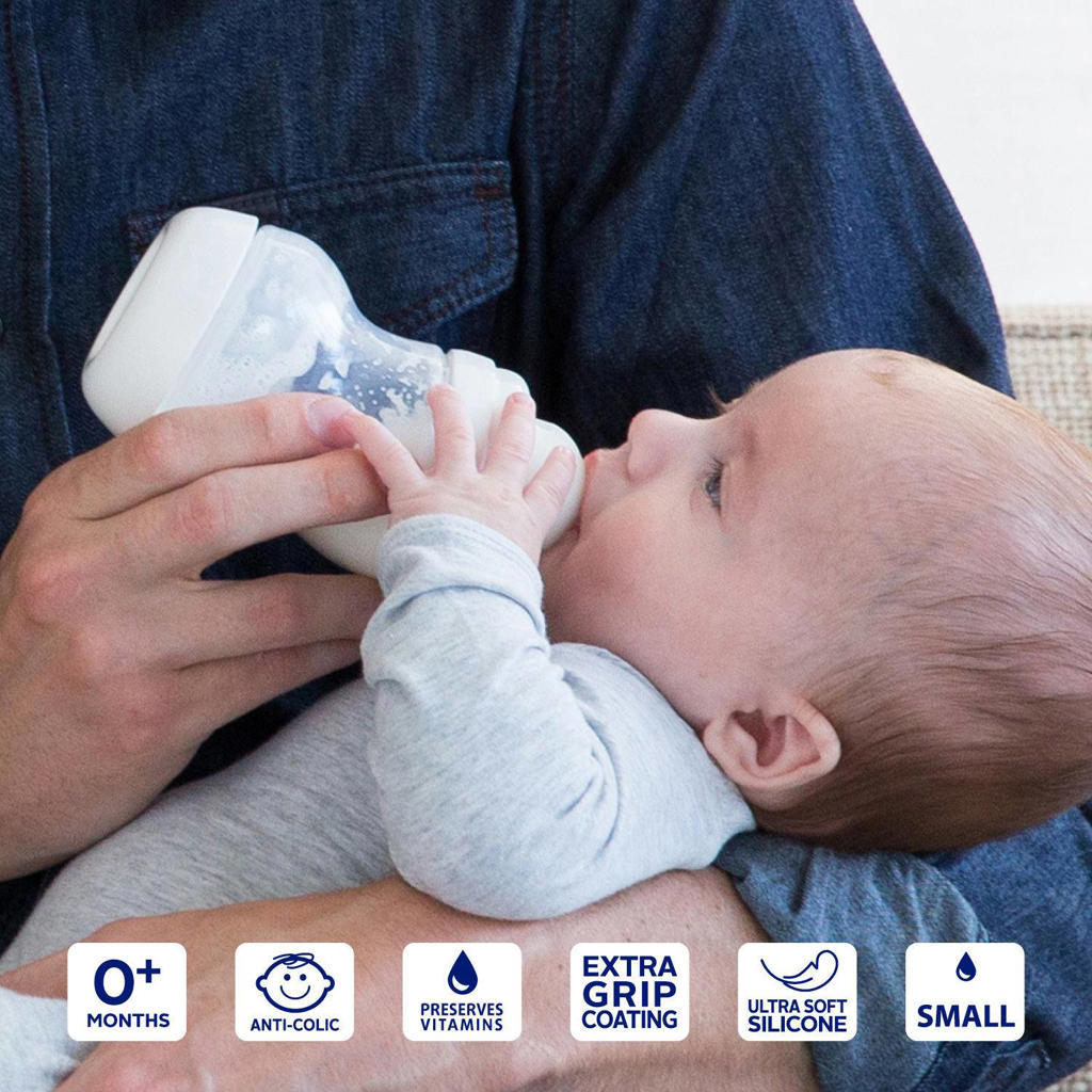 Difrax S-fles wide 200 ml wit | wehkamp