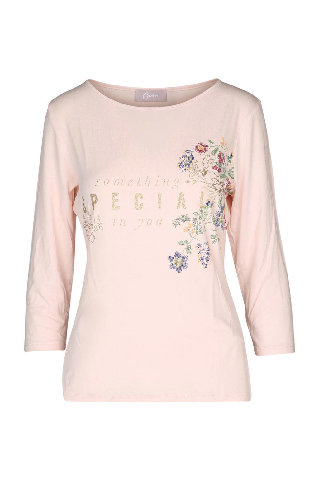 Cassis T-shirt met bloemen | wehkamp