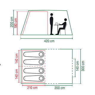Coleman Cook 4-persoons tunneltent | wehkamp