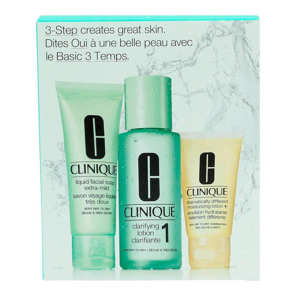 Clinique 3-Step Intro Kit Skin Type 1 - 180 ml | wehkamp