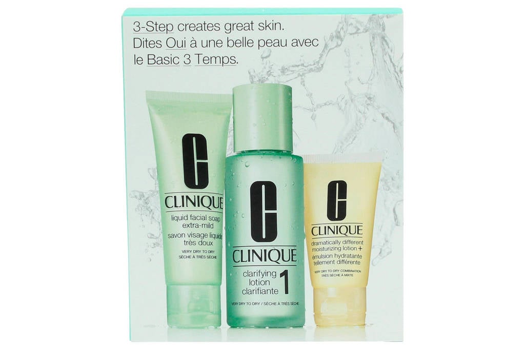 Clinique 3-Step Intro Kit Skin Type 1 - 180 ml | wehkamp