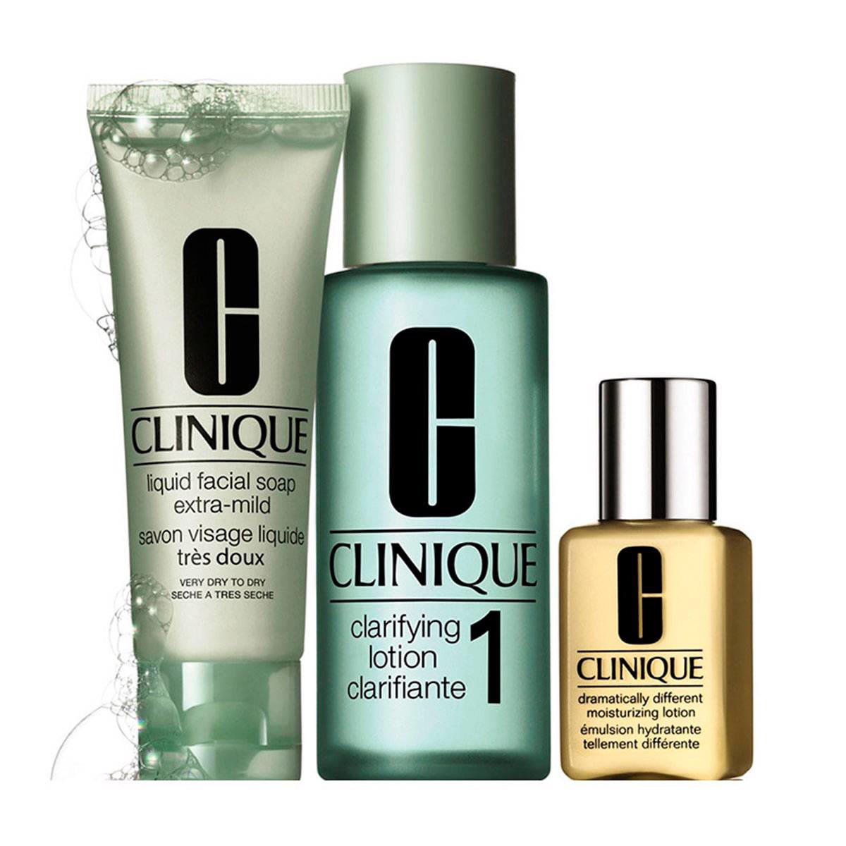 Clinique 3-Step Intro Kit Skin Type 1 - 180 ml | wehkamp