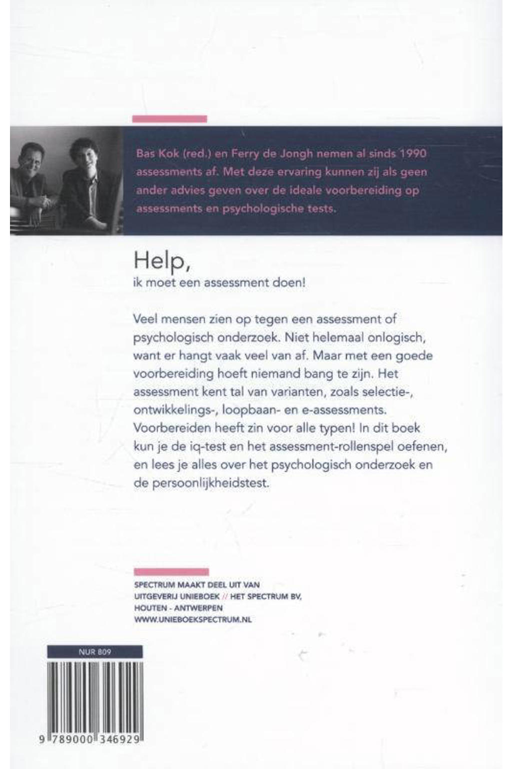 Bas Kok en Ferry de Jongh Assessment doen - nieuwe editie | wehkamp