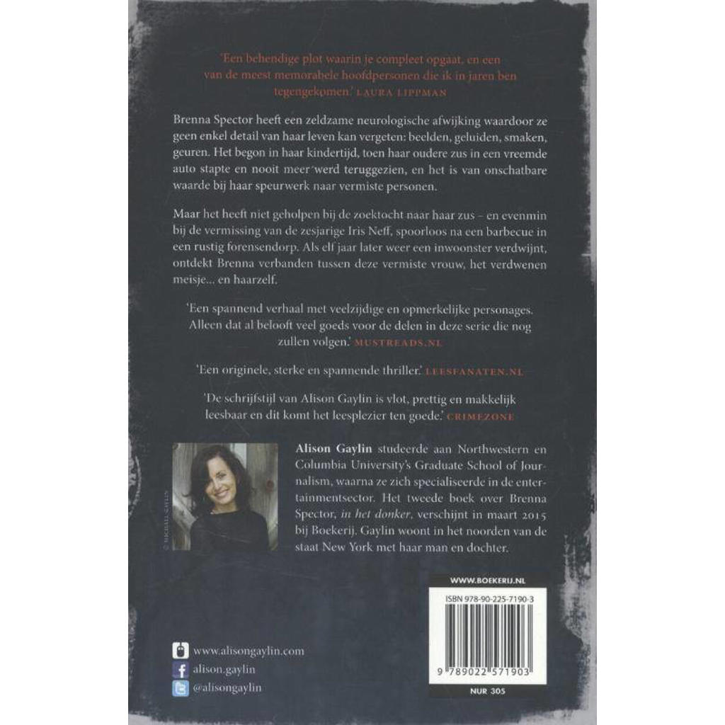 Alison Gaylin Brenna Spector: En ze was | wehkamp