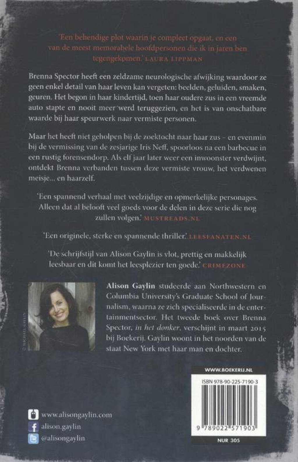 Alison Gaylin Brenna Spector: En ze was | wehkamp