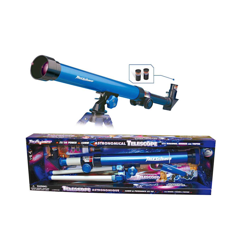 TELEScience astro-telescoop met diagonaalspiegel en statief | wehkamp
