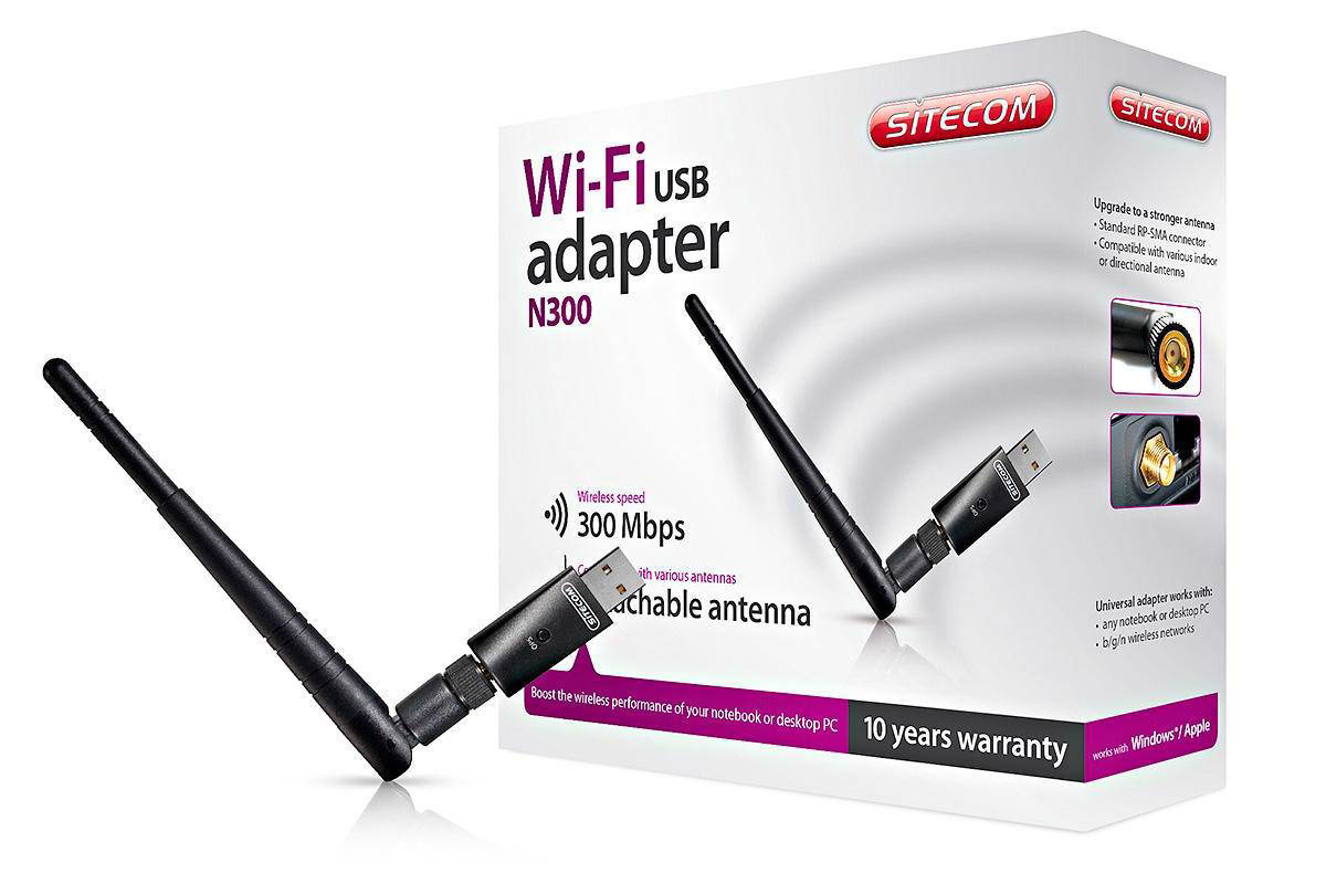 Sitecom N300 Wi-Fi USB adapter | wehkamp