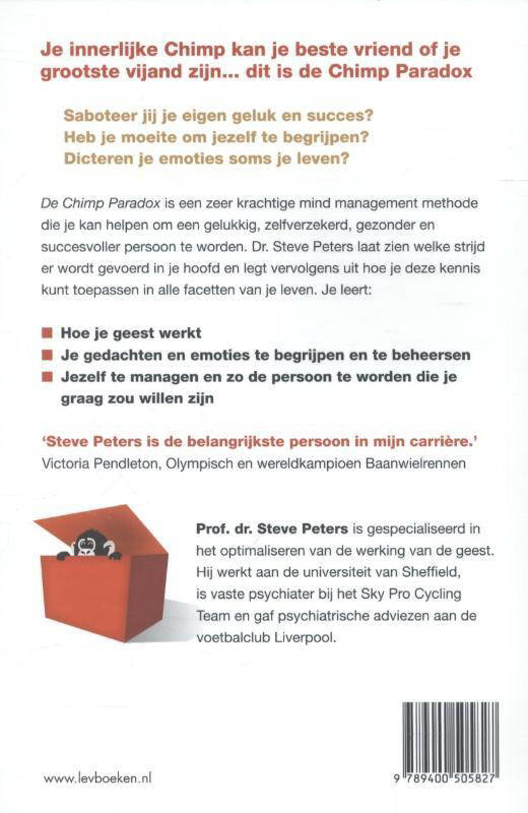 Steve Peters De Chimp Paradox | wehkamp