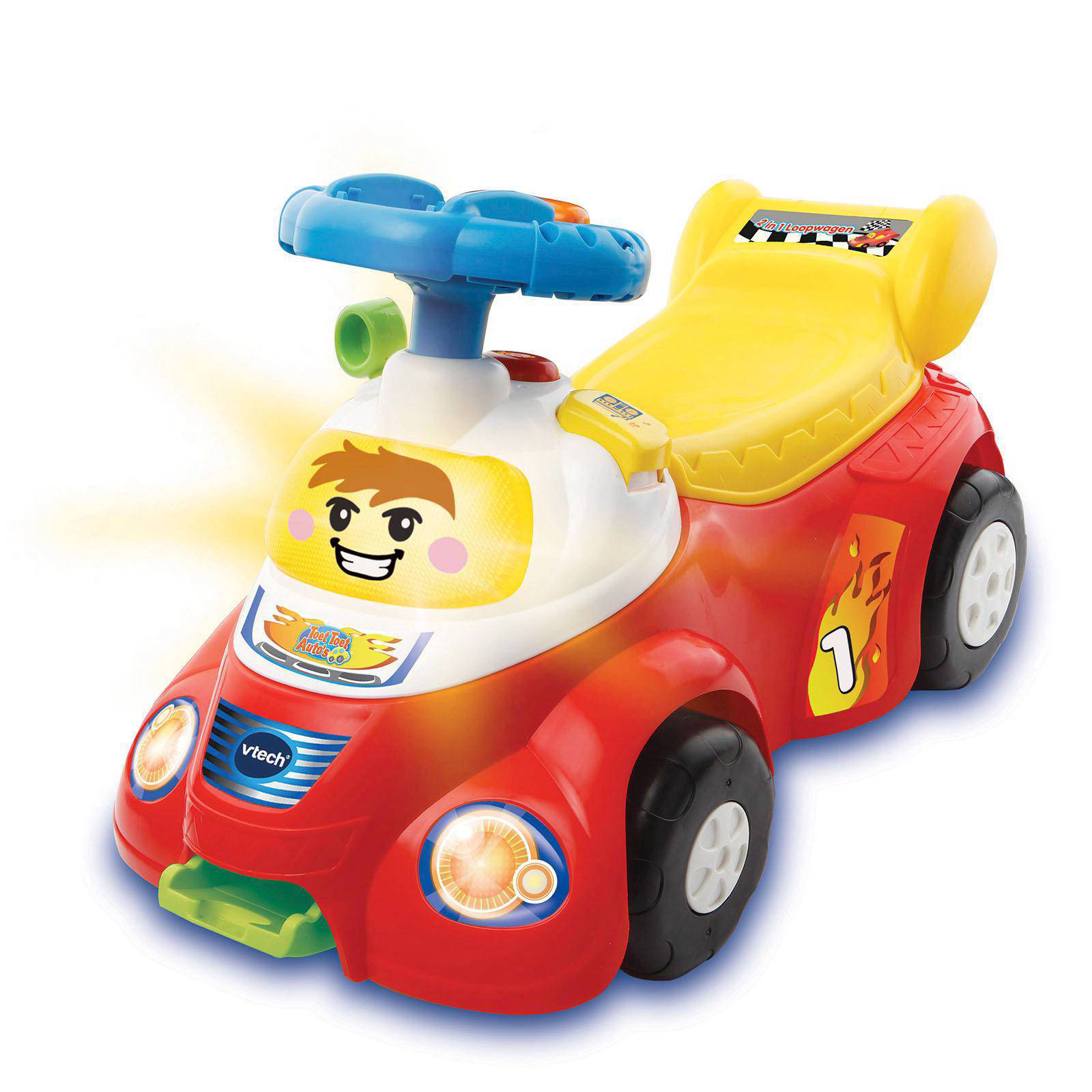 VTech Toet Toet Auto's 2 in 1 loopauto | wehkamp