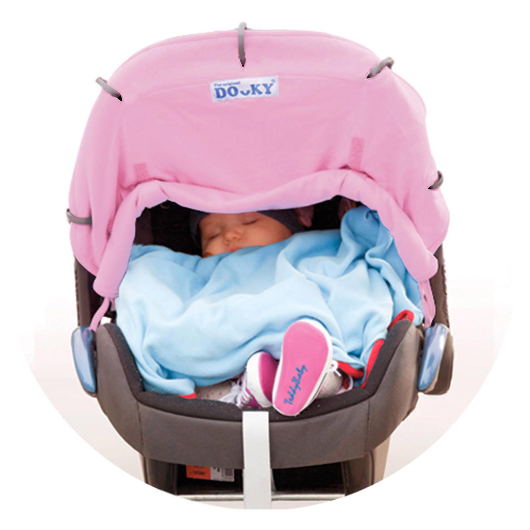 Dooky Uni Cover beschermdoek baby roze | wehkamp