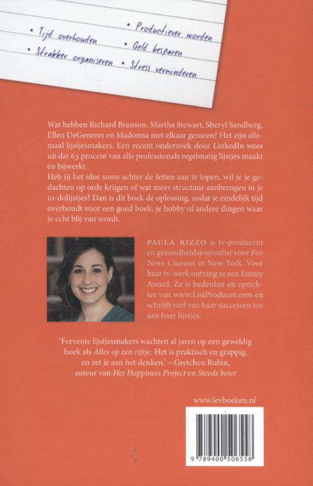 Paula Rizzo Alles op een rijtje | wehkamp