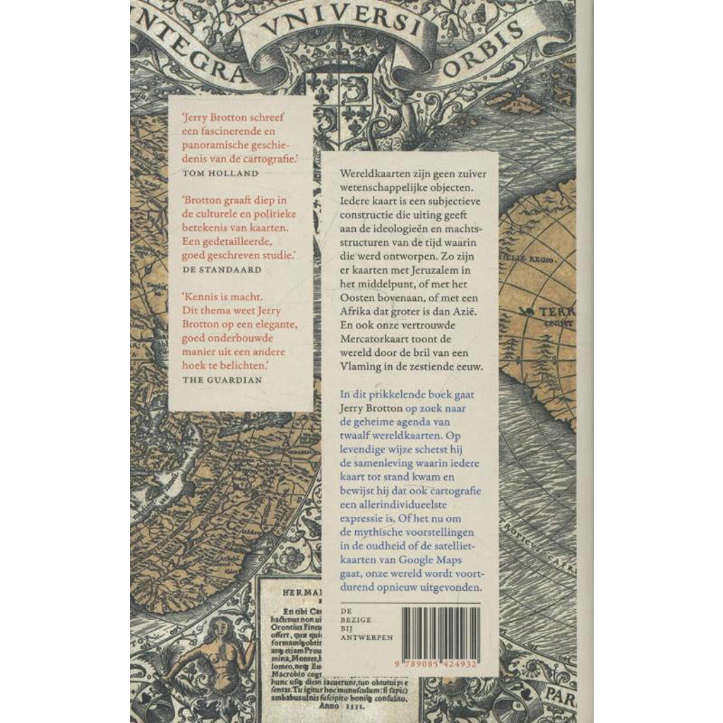 Jerry Brotton Een geschiedenis van de wereld in twaalf kaarten | wehkamp