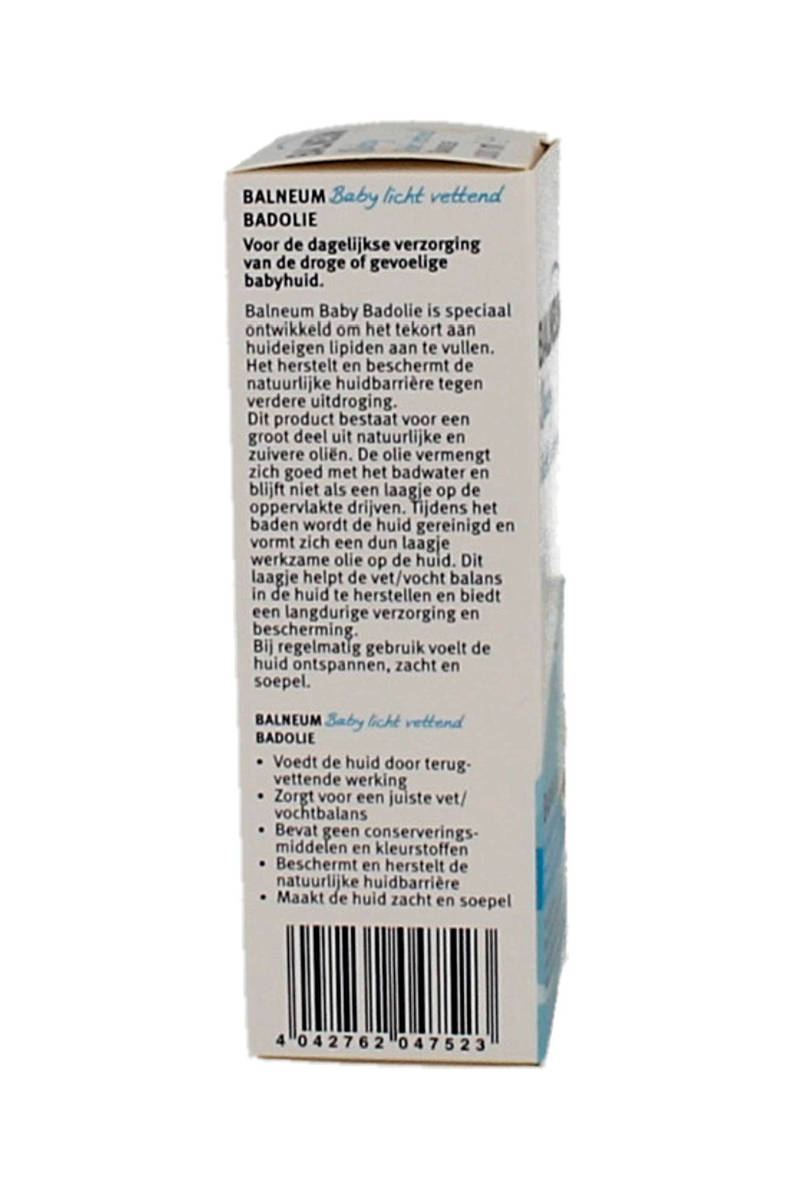 Balneum baby licht vettend badolie 100 ml | wehkamp