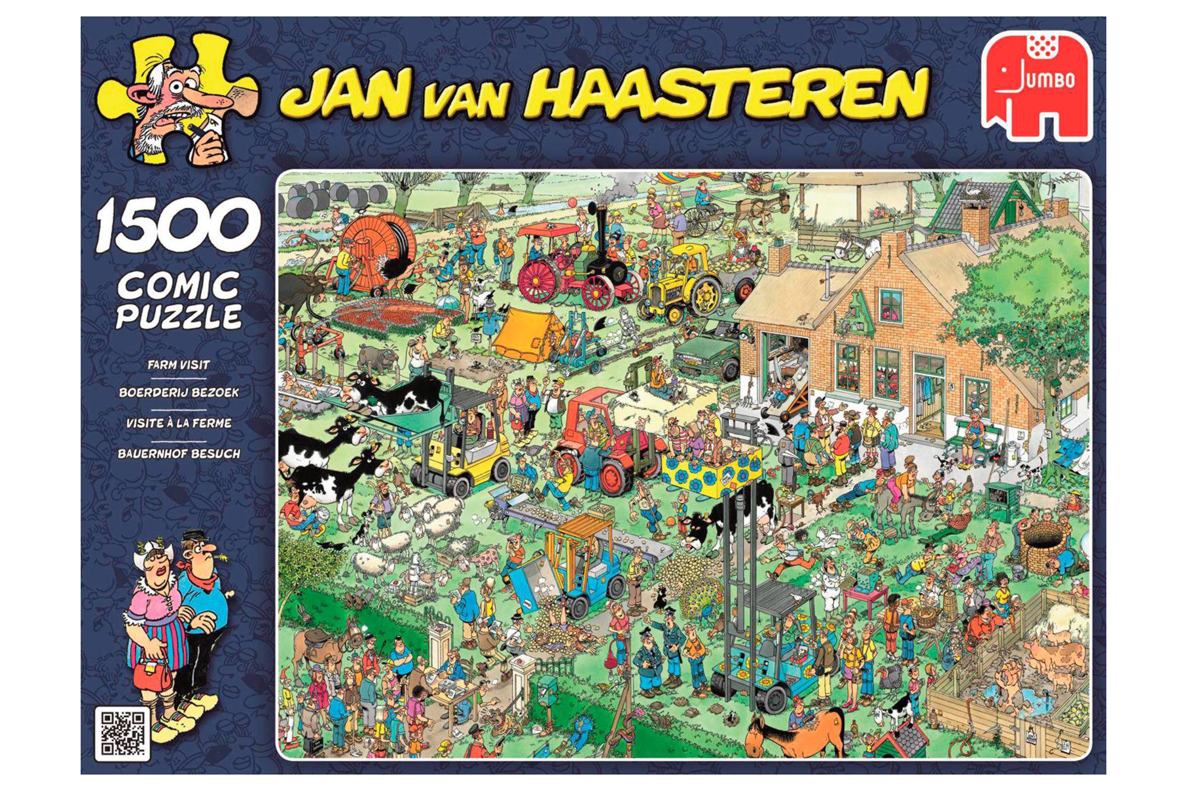 Jan van Haasteren Boerderij bezoek legpuzzel 1500 stukjes | wehkamp