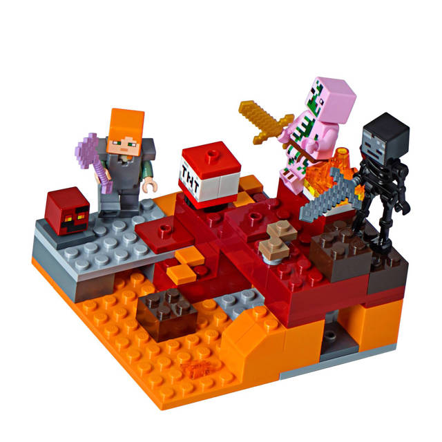 LEGO Minecraft Het Onderwereld Gevecht 21139 | wehkamp