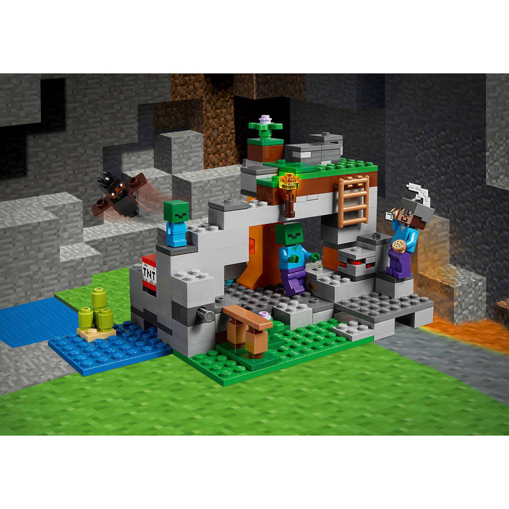 LEGO Minecraft De zombiegrot 21141 | wehkamp