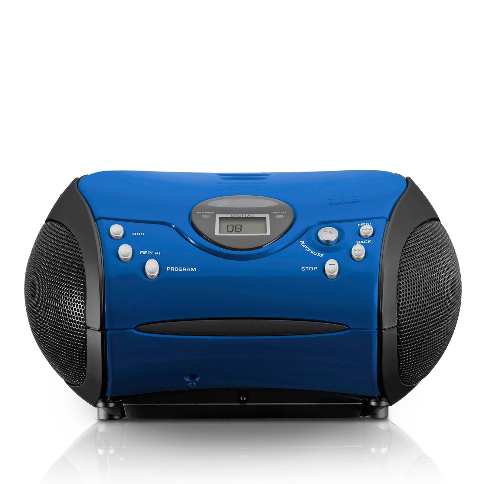 Lenco SCD-24 draagbare radio / CD speler blauw | wehkamp