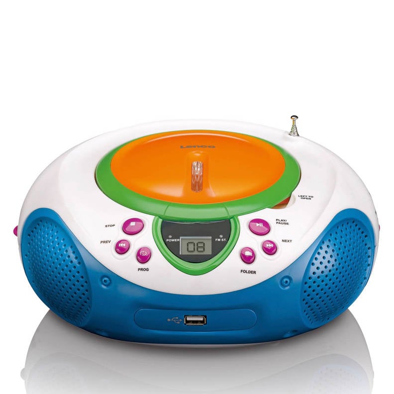 Lenco SCD-40 USB Kids draagbare radio / CD speler | wehkamp