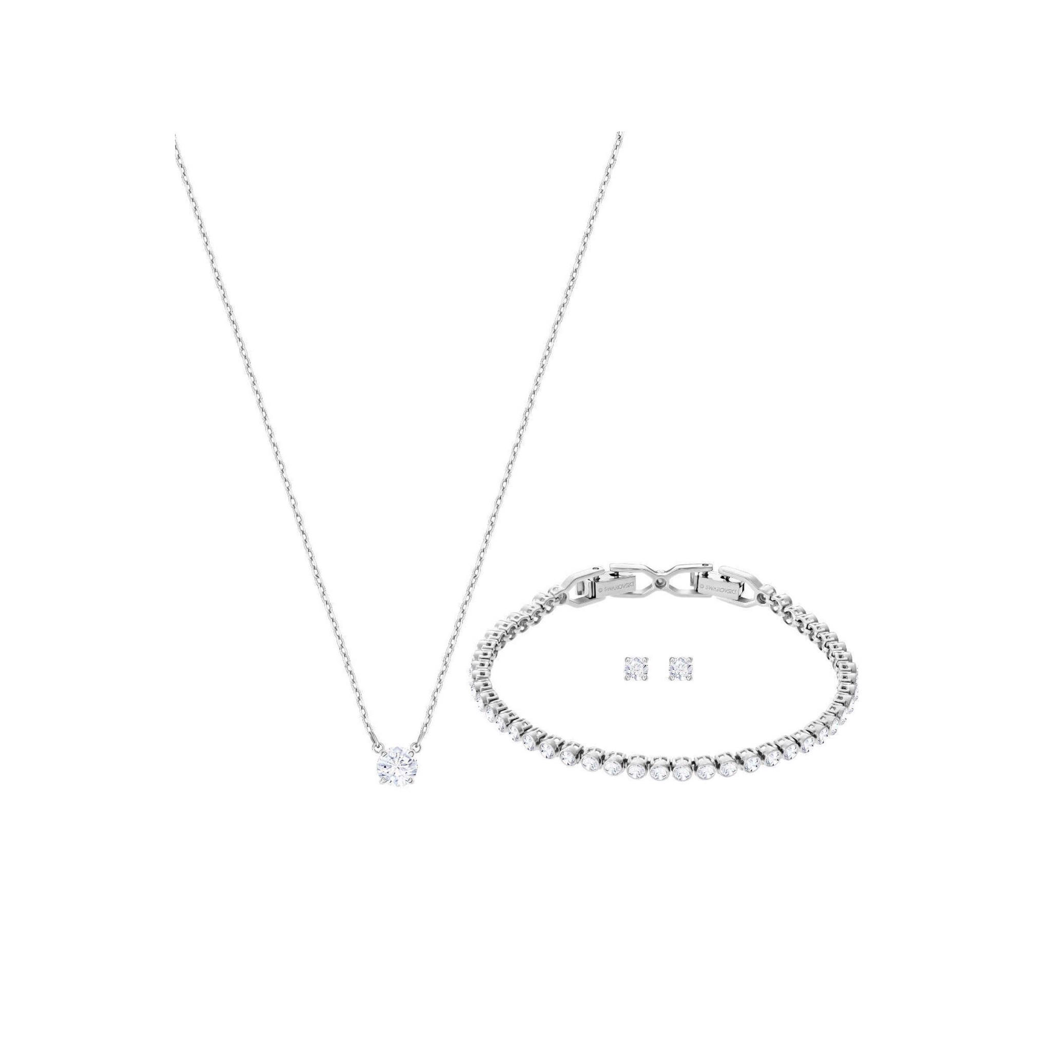 Swarovski ketting + armband + oorstekers - 5408443 | wehkamp