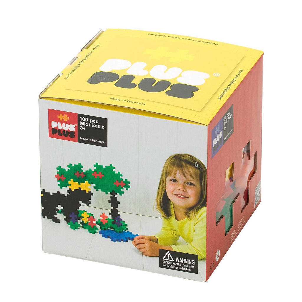 Plus-Plus Midi Basic bouwsteentjes 100 stuks | wehkamp