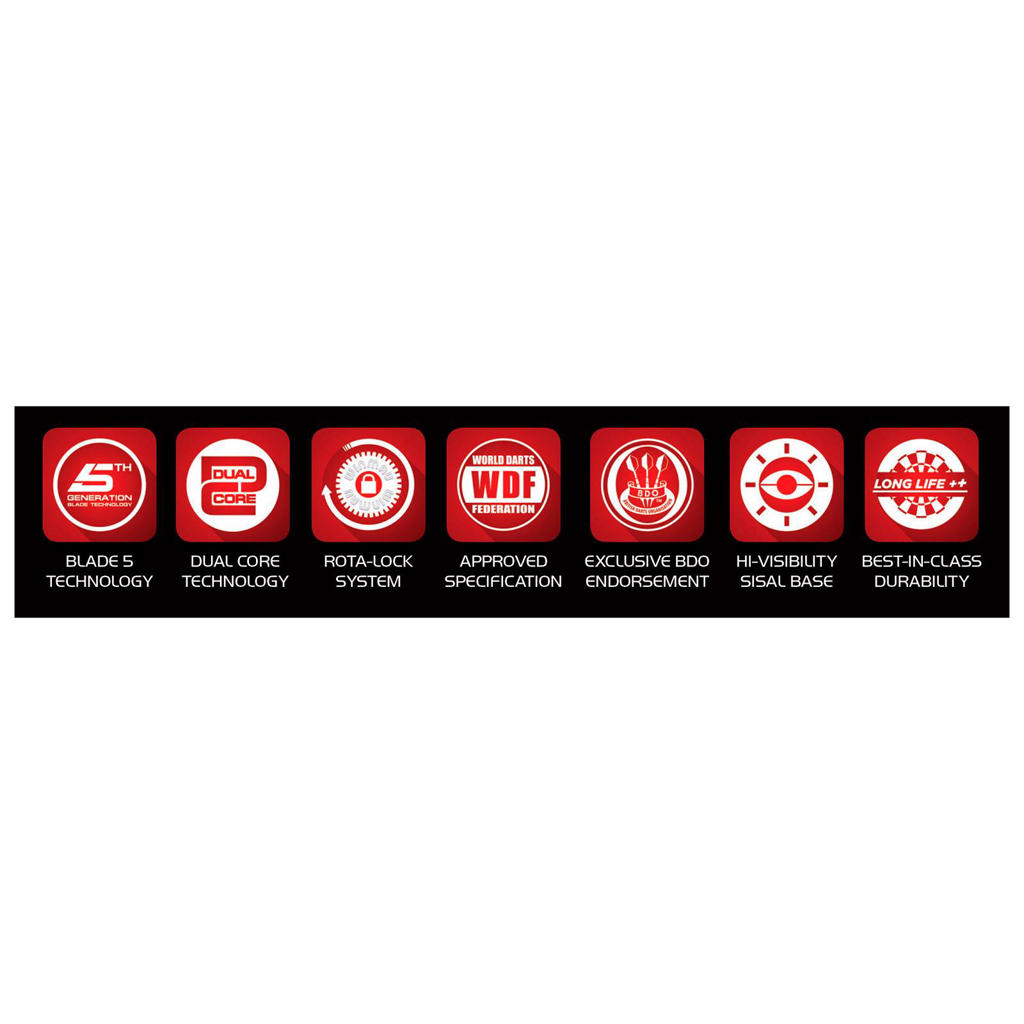 Winmau Blade 5 dual core dartbord | wehkamp