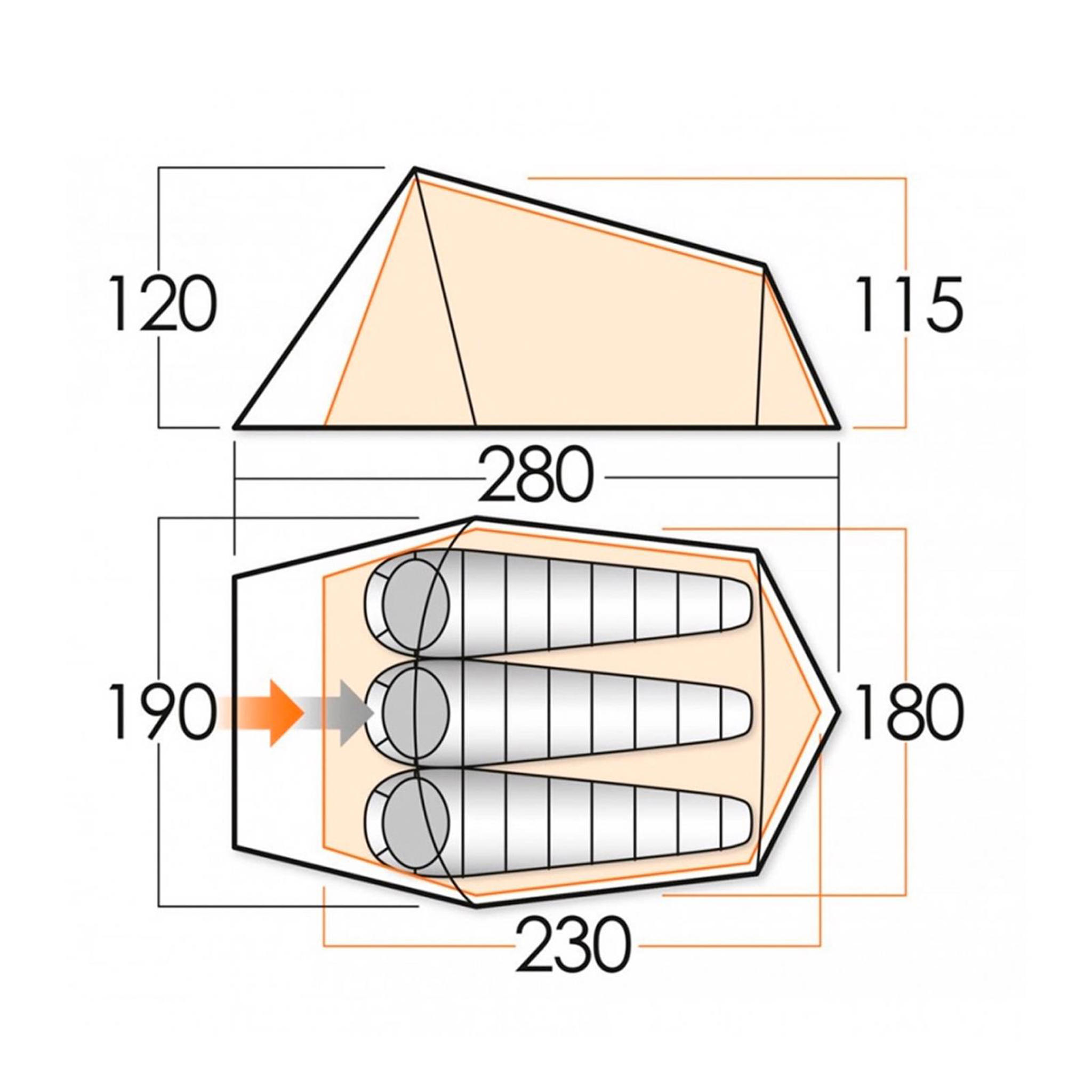 Vango Soul 300 3-persoons koepeltent | wehkamp