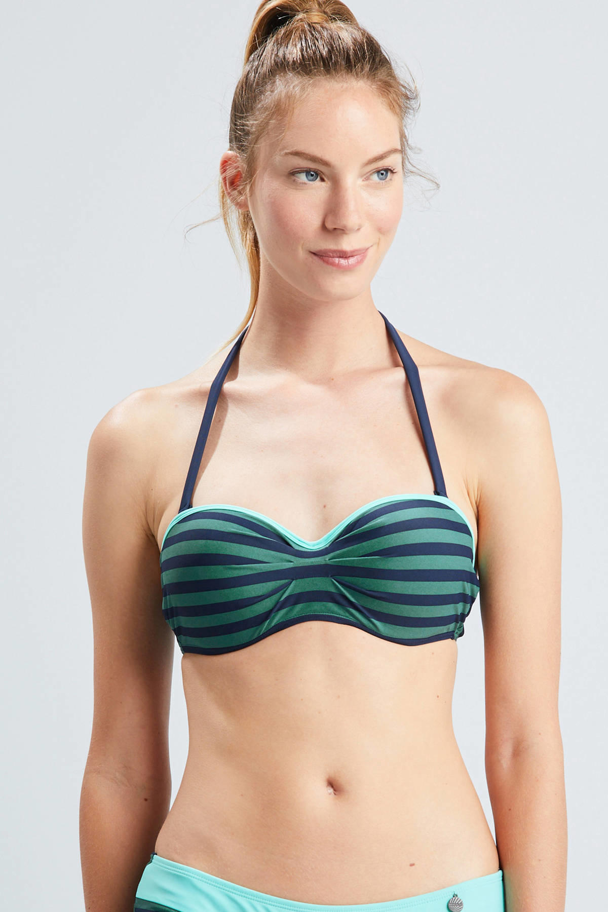 Beachlife Voorgevormde Gestreepte Voorgevormde Strapless Bandeau