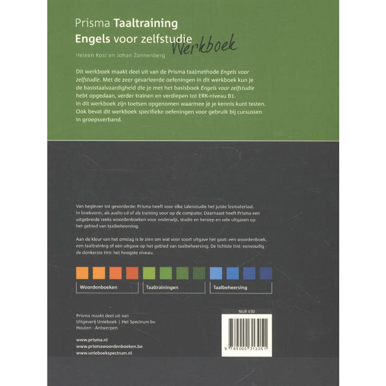 Johan Zonnenberg en Heleen Kost Prisma Taaltraining: Engels voor ...