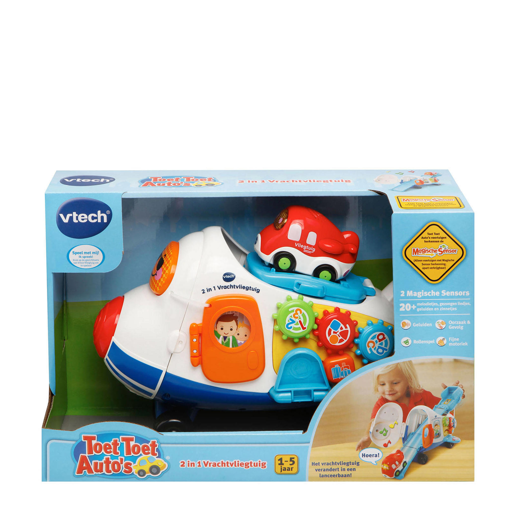 VTech Toet Toet Auto's 2-in-1 vrachtvliegtuig | wehkamp