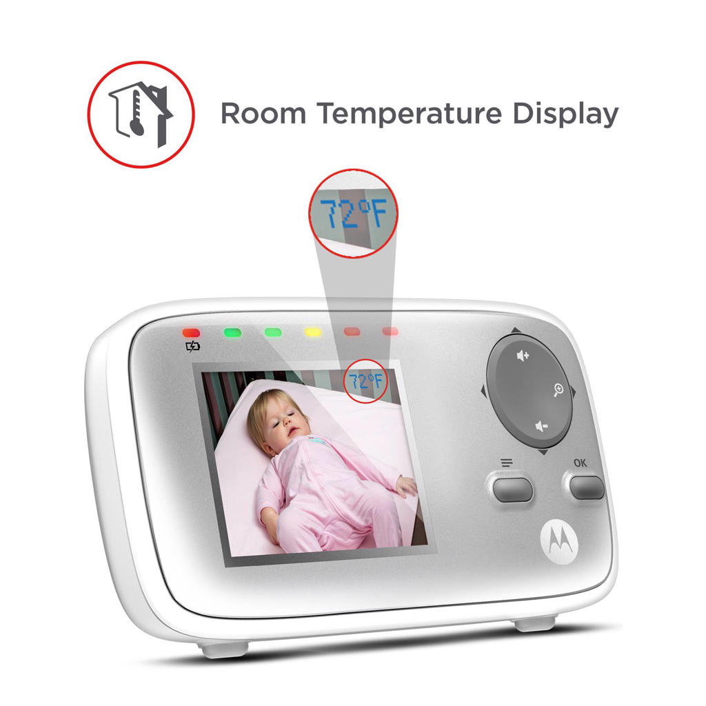 Motorola MBP-482 babyfoon met camera 2,4" kleurenscherm | wehkamp