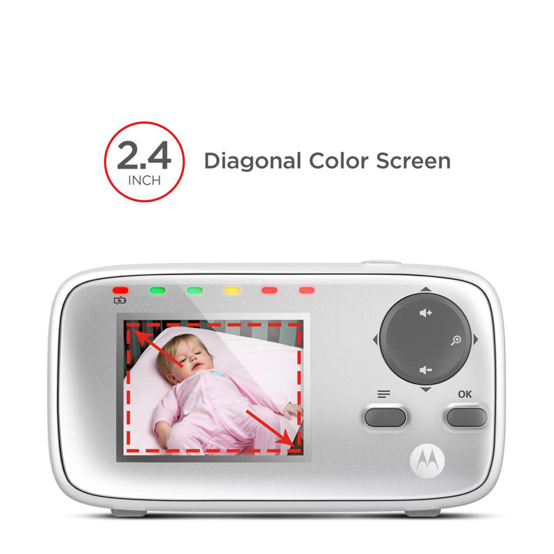 Motorola MBP-482 babyfoon met camera 2,4" kleurenscherm | wehkamp