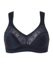 Swegmark niet-voorgevormde bh zonder beugel Cotton Stars donkerblauw ...