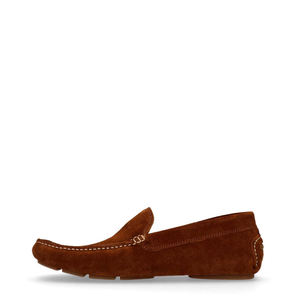 GANT Austin suède mocassins cognac | wehkamp