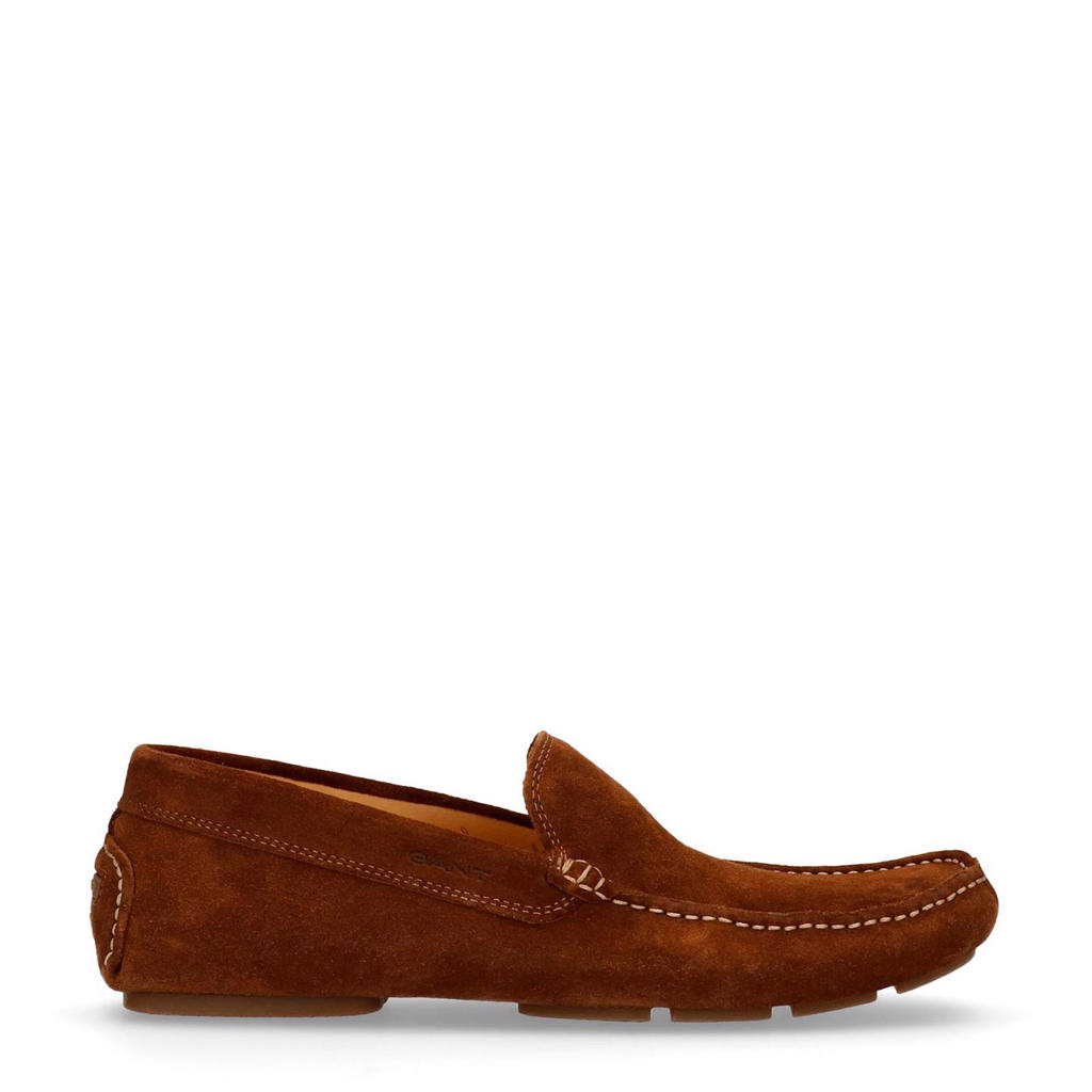 GANT Austin suède mocassins cognac | wehkamp