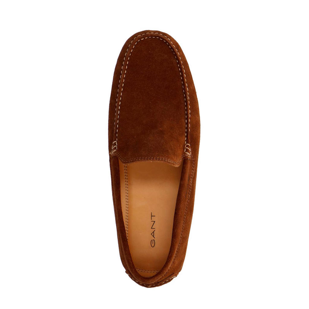GANT Austin suède mocassins cognac | wehkamp