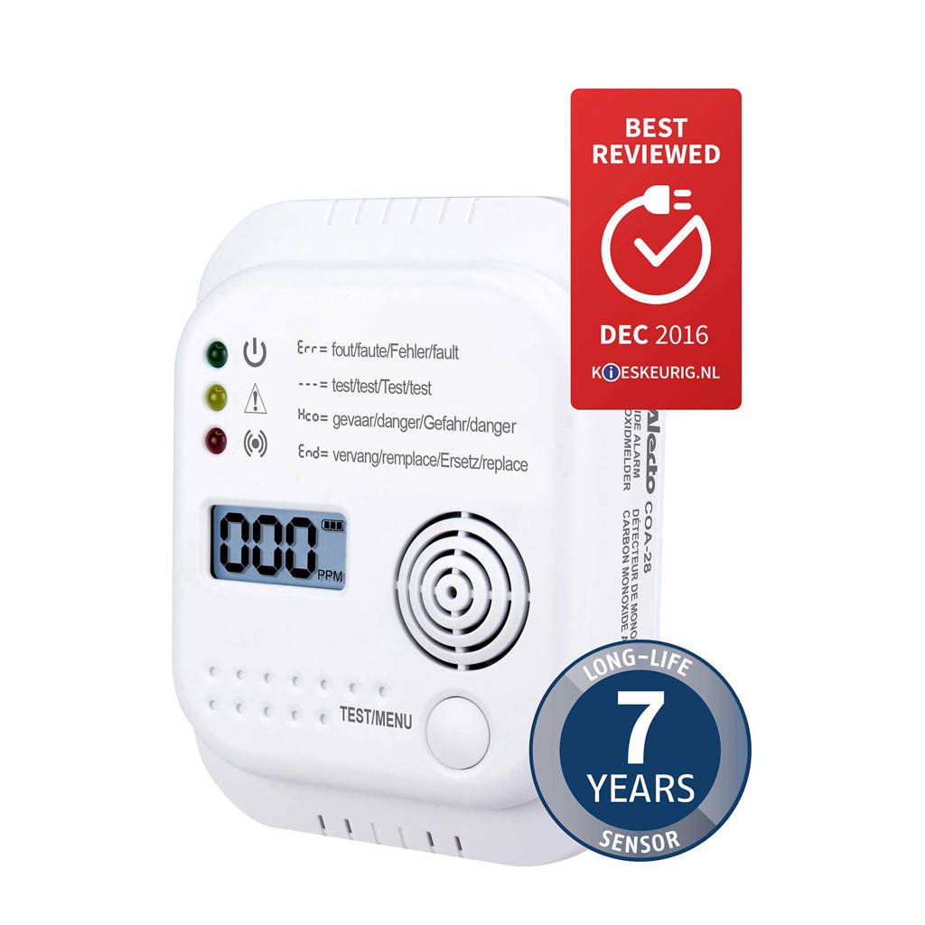 Alecto COA-28 Koolmonoxidemelder | wehkamp