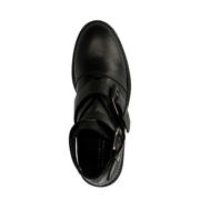 Sacha leren enkellaarzen met cut out details | wehkamp