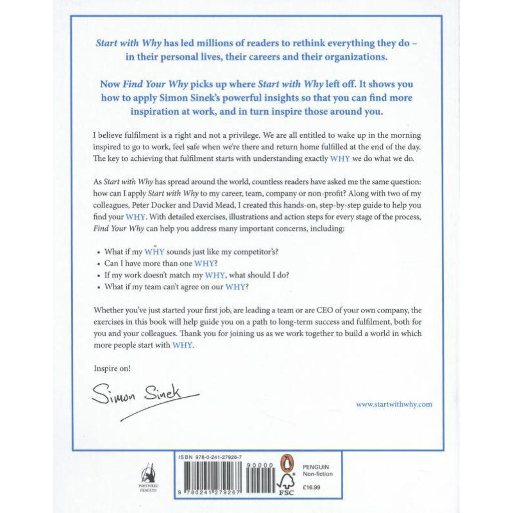 Sinek, Simon Find Your Why | wehkamp