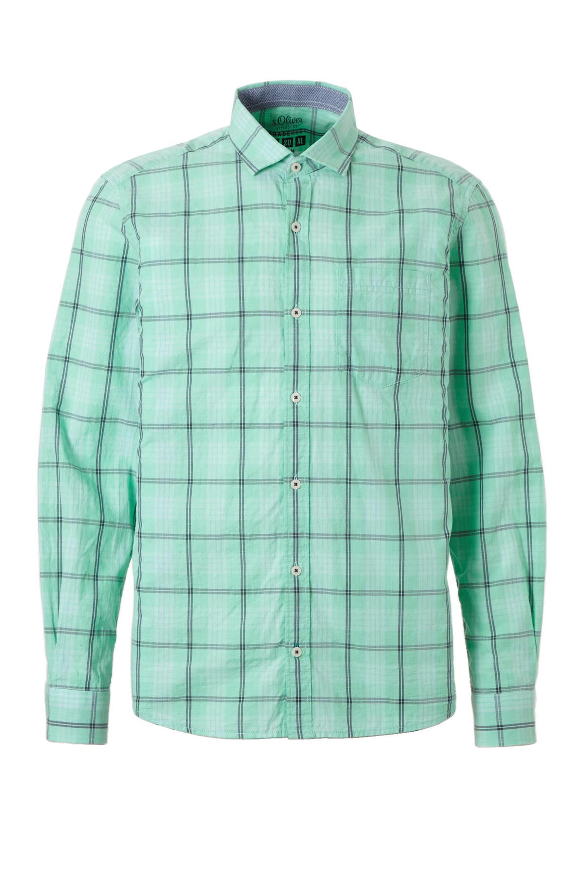 s.Oliver geruit overhemd | wehkamp